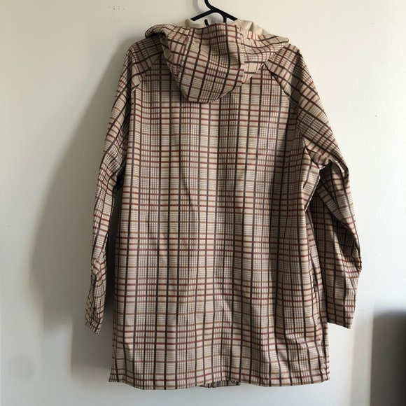 OAK + FORT | Jackets & Coats | Plaid Rain Coat | Poshmark